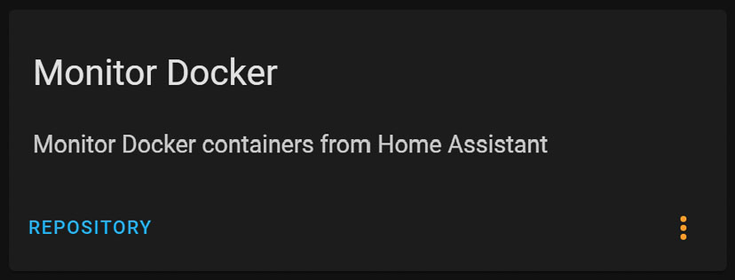 Control Docker containers from Home Assistant using Monitor Docker