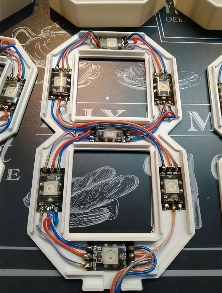 The ESPHome seven segment clock with WS2812B LEDs
