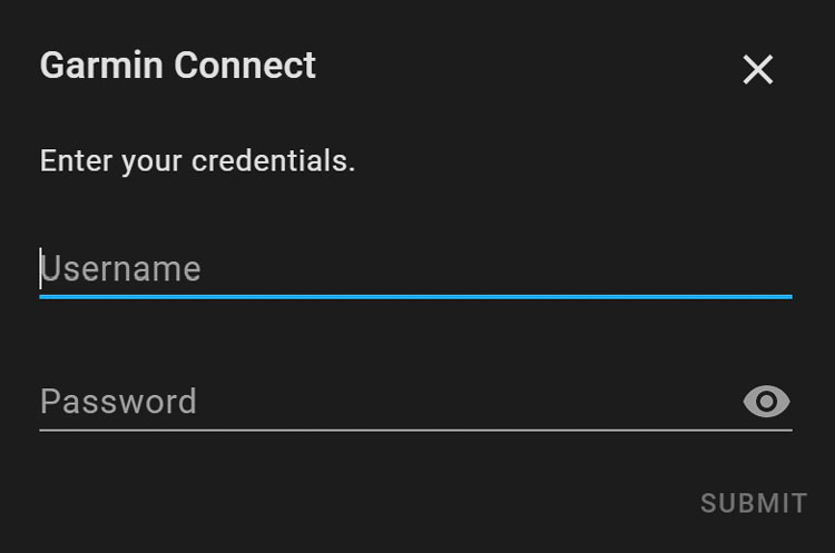 The Garmin Connect custom integration with Home Assistant