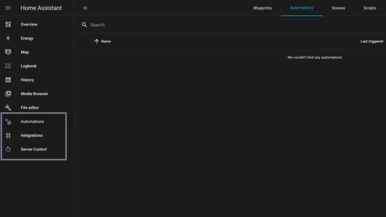 How to add internal links to the Home Assistant sidebar